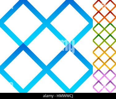 Set of repeatable square patterns in 5 distinct colors Stock Photo - Alamy