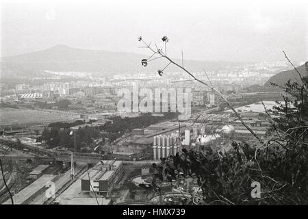 March 1981, Bagnoli, Naples, Italy, View of Bagnoli with old farm Stock ...