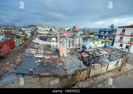 The old colorful houses of Baracoa, Cuba Stock Photo - Alamy