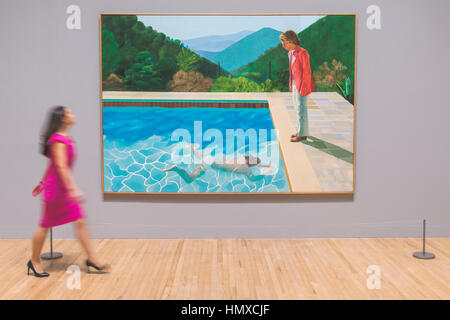 Portrait of an Artist (Pool with Two Figures), by British artist David ...