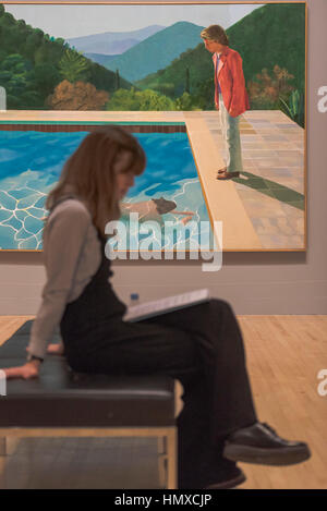 Portrait of an Artist (Pool with Two Figures), by British artist David ...