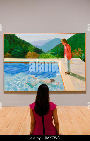 Portrait of an Artist (Pool with Two Figures), by British artist David ...