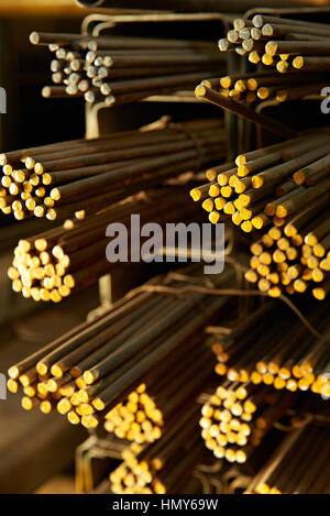 rusty steel rods close up Stock Photo - Alamy