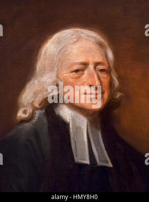 A portrait of John Wesley, the founder of the Methodist movement ...