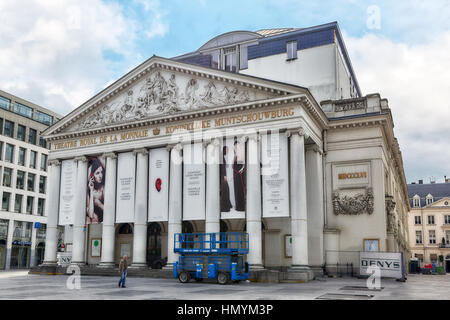 Brussels La Monnaie De Munt National Opera House Belgium Stock Photo ...