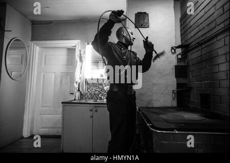 Jürmo (27) works on a roof in Tallinn, Estonia 20th September 2016 ...