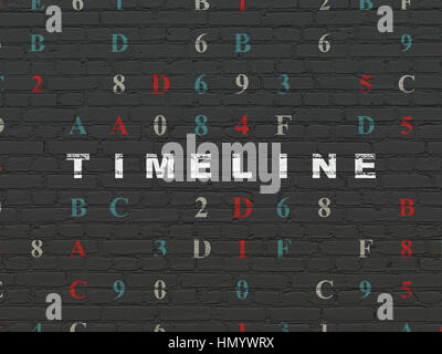 Timeline concept: Painted black text Time to Market on Digital Data ...