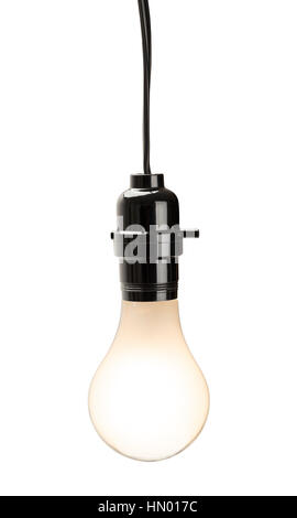 glass light bulb and switch white electric flex Stock Photo - Alamy