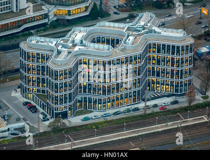 Aerial view, DB Schenker Logistics to Kruppstraße, office building ...