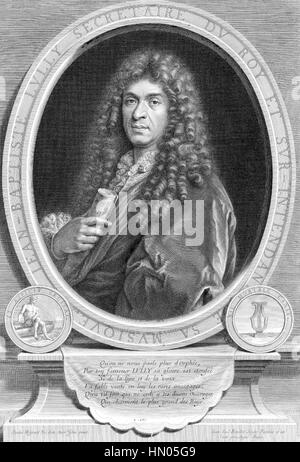 Jean-Baptiste Lully (1632- 1687), French composer, portrait Stock Photo ...