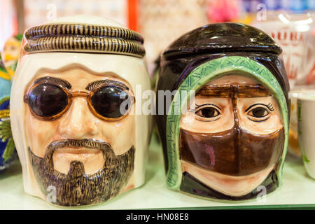woman with traditional mask, the burqa, United Arab Emirates, Dubai ...