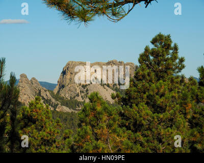 Mt Rushmore from Norbeck Overlook, Iron Mountain Road, Peter Norbeck ...