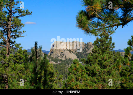 Mt Rushmore from Norbeck Overlook, Iron Mountain Road, Peter Norbeck ...