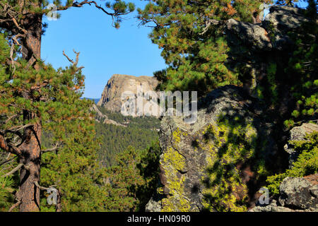Mt Rushmore from Norbeck Overlook, Iron Mountain Road, Peter Norbeck ...