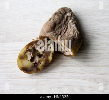 the spoiled potatoes, can be used for illustrations and design Stock ...