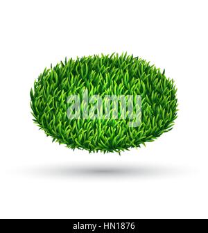 Vector oval green lawn grass texture Stock Vector Image & Art - Alamy