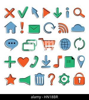 Lock interface icon flat vector. Internet interface. Play online ...