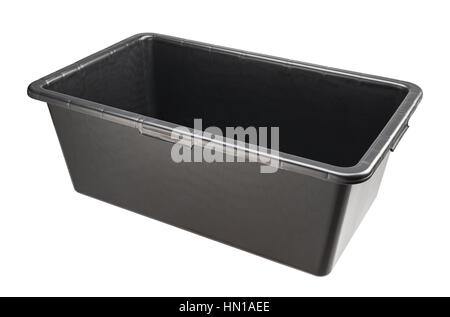 Rectangular heavy duty black plastic basin for construction works ...
