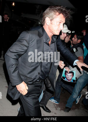Sean Penn walks the dock in Cannes, France on May 17, 2011. Photo by ...