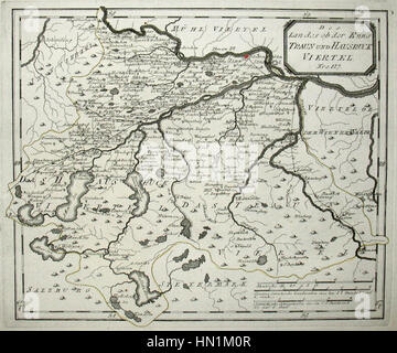 Map of Austria in 1791-1792 by Reilly 129 Stock Photo - Alamy