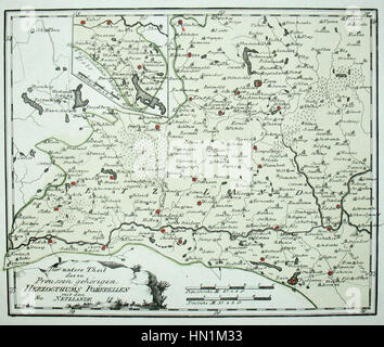 Map of Pomerania in 1791 by Reilly 058 Stock Photo - Alamy