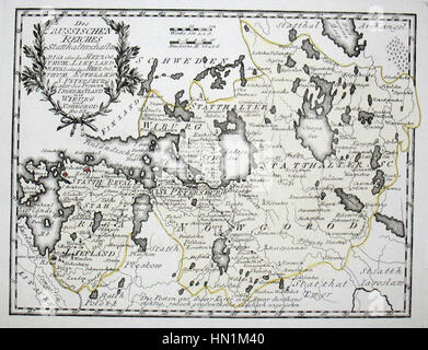 Map of European Russia in 1791 by Reilly 064 Stock Photo - Alamy