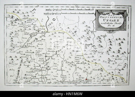 Map of Hungary in 1791 by Reilly 029 Stock Photo - Alamy