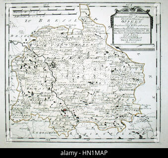 Map of Silesia in 1791 by Reilly 105 Stock Photo - Alamy