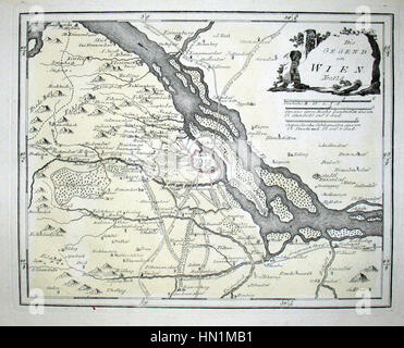 Map of Vienna in 1791-1792 by Reilly 125 Stock Photo - Alamy