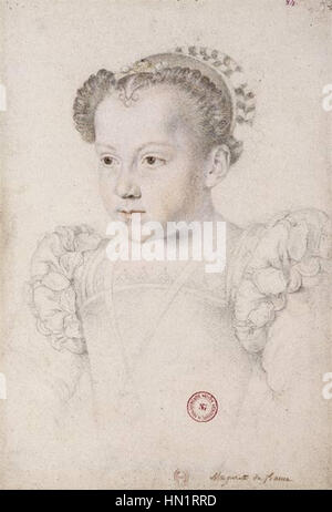 This portrait of Margaret of Valois, a prominent French princess from ...