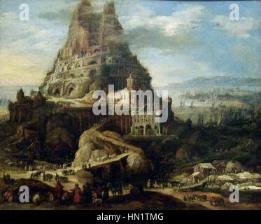The Tower of Babel painting depicts the biblical story of the ...