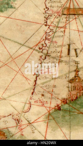 Nautical chart of Mediterranean area, including Europe with British ...