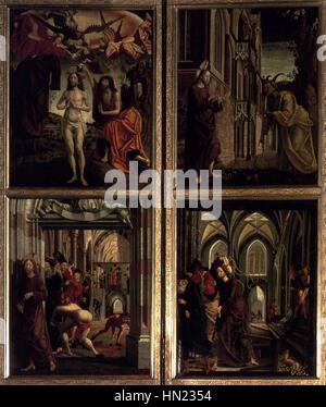 'St. Michael' is a medieval altarpiece painting from 1434, located in ...