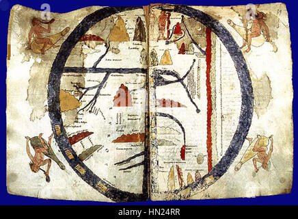 The T O Mappa Mundi is a medieval map illustrating the known world in ...
