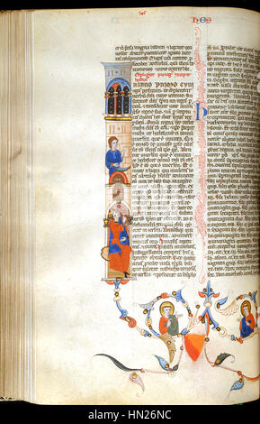 Miniatore di S Alessio in Bigiano - Leaf from Bentivoglio Bible ...