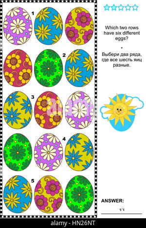 Find easter egg that different, fun education puzzle game for children ...
