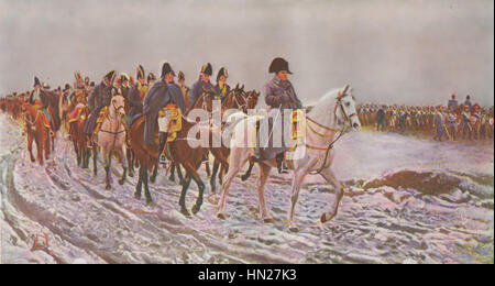 1814 Campaign in France (Napoleon and his staff returning from Stock ...