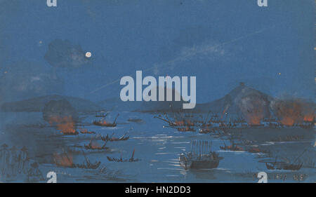 Naval action, Fatshan Creek Stock Photo - Alamy