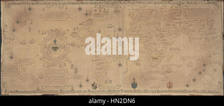 Map Diego Ribero 1529 Stock Photo - Alamy