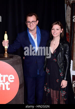 Katy Reece and Francis Boulle attending Centrepoint's Ultimate Pub Quiz ...