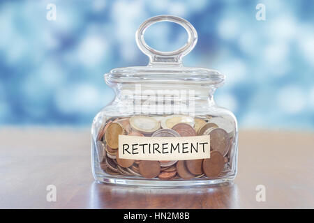 Concept of retirement savings fund Stock Photo - Alamy