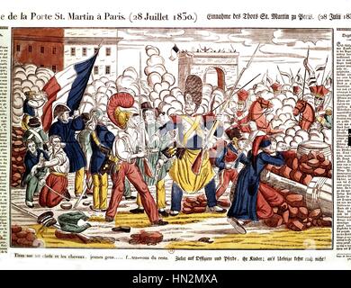 Paris Barricade 1830 Stock Photo - Alamy