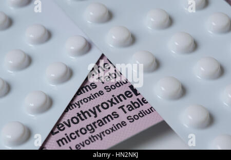 Levothyroxine tablets, thyroxin, pharmaceutical prescription drugs in ...