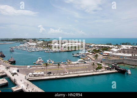 Bermuda. Clock tower Shopping Mall at the Royal Naval Dockyard, Bermuda ...