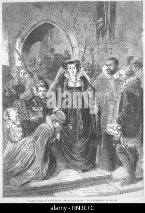 Execution of Mary, Queen of Scots - Vintage British Cigarette Card ...