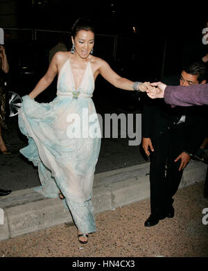 Actress Gong Li on the dock before getting on fashion designer's Robert ...