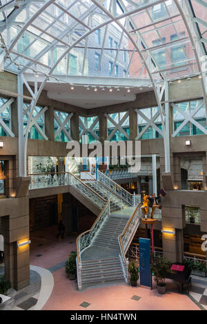 Statue inside the Sinclair Building in Vancouver Stock Photo - Alamy