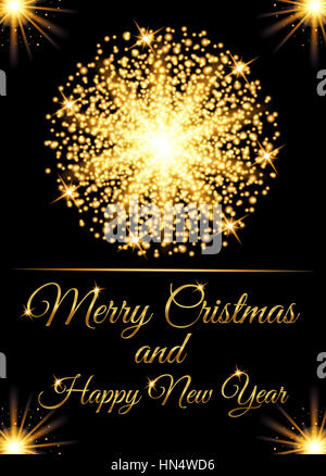 Christmas Greeting Card. Happy New Year. Merry Christmas lettering ...