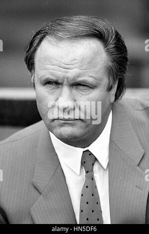 Ron Atkinson. Manchester United manager with his Mercedes car. January ...