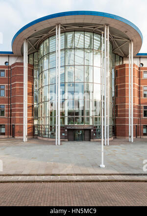 Nottingham Magistrates Court the all glass building by the Nottingham ...